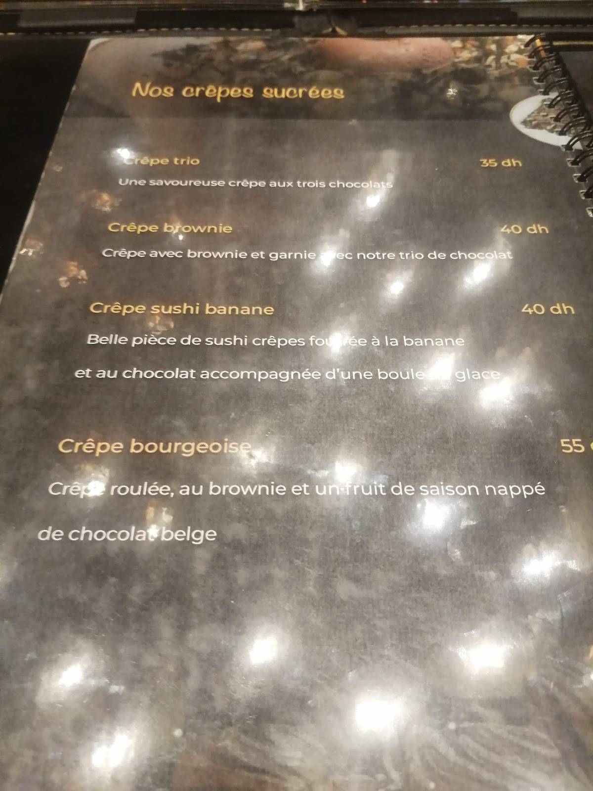 Menu au Douha Zaytoun restaurant, Fes