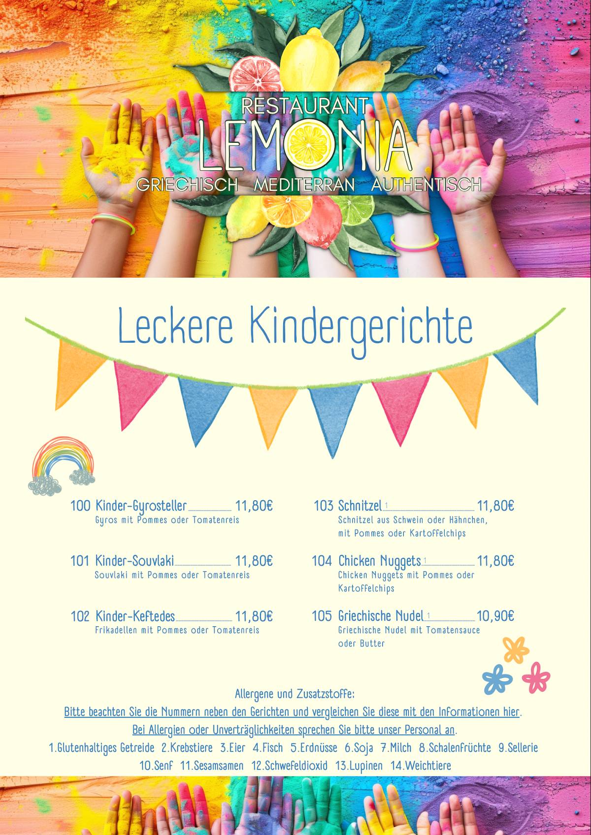 Speisekarte von Restaurant Lemonia, Ottersberg