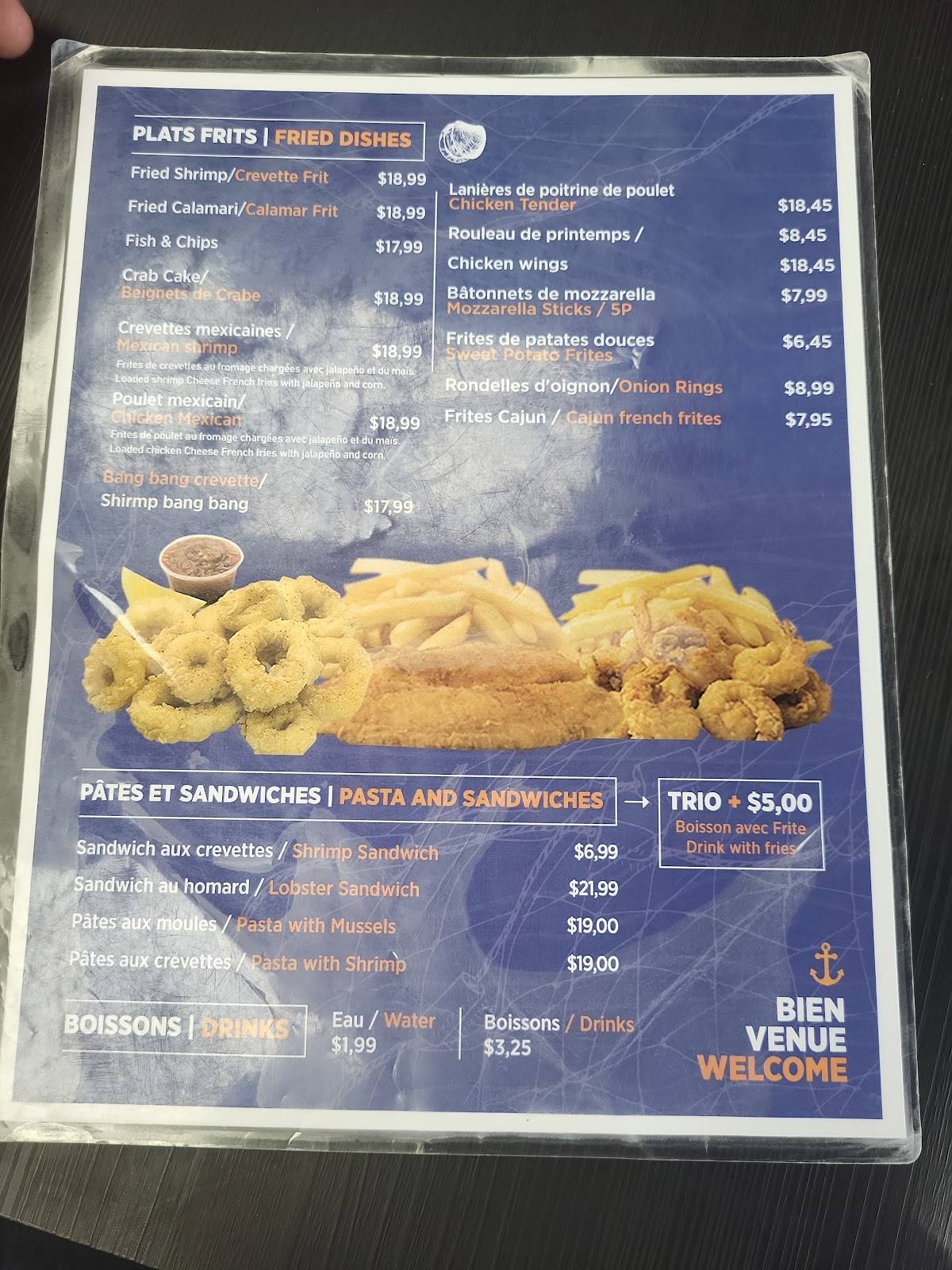 Menu au MR CAJUN (LAVAL) restaurant, Laval