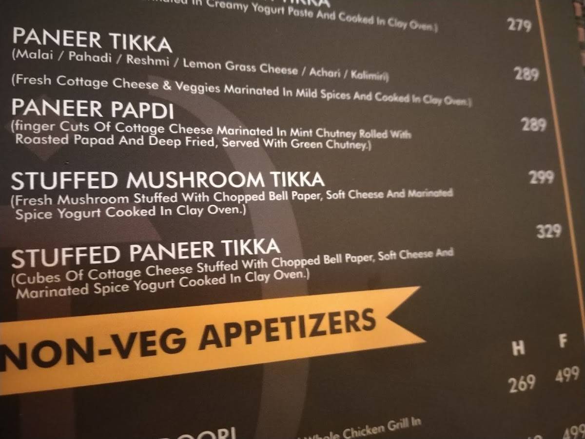Menu at Mantra Fine Dine Restaurant & Bar, Nashik