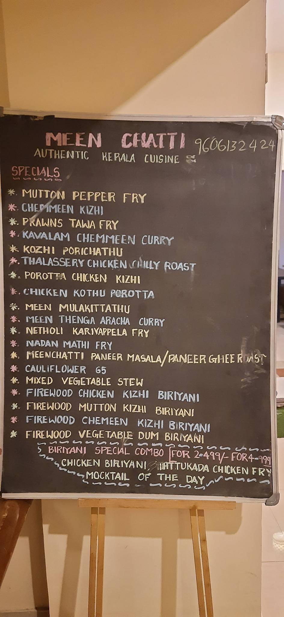 Menu at Meen Chatti(Authentic Kerala Cuisine), Bengaluru