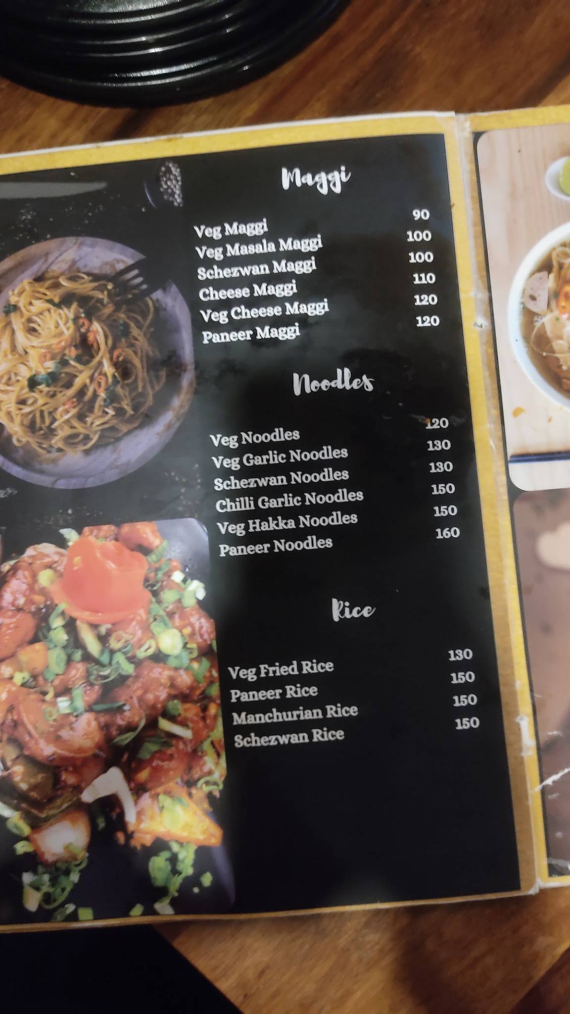 Menu at Meow the Cat Cafe, Raipur