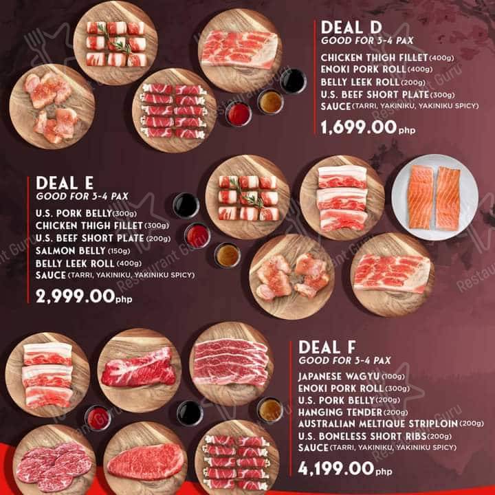 Menu at Mitasu Yakiniku - Banawe restaurant, Quezon City, 780 Banawe St