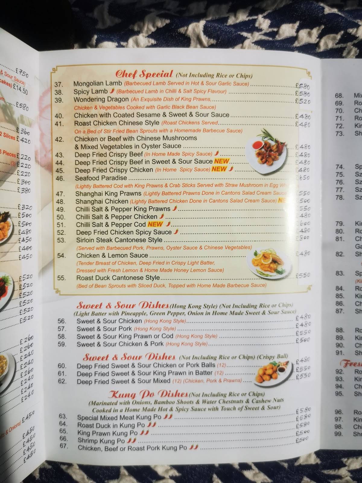 Menu at Mr Pangs Chinese Takeaway restaurant, Derby