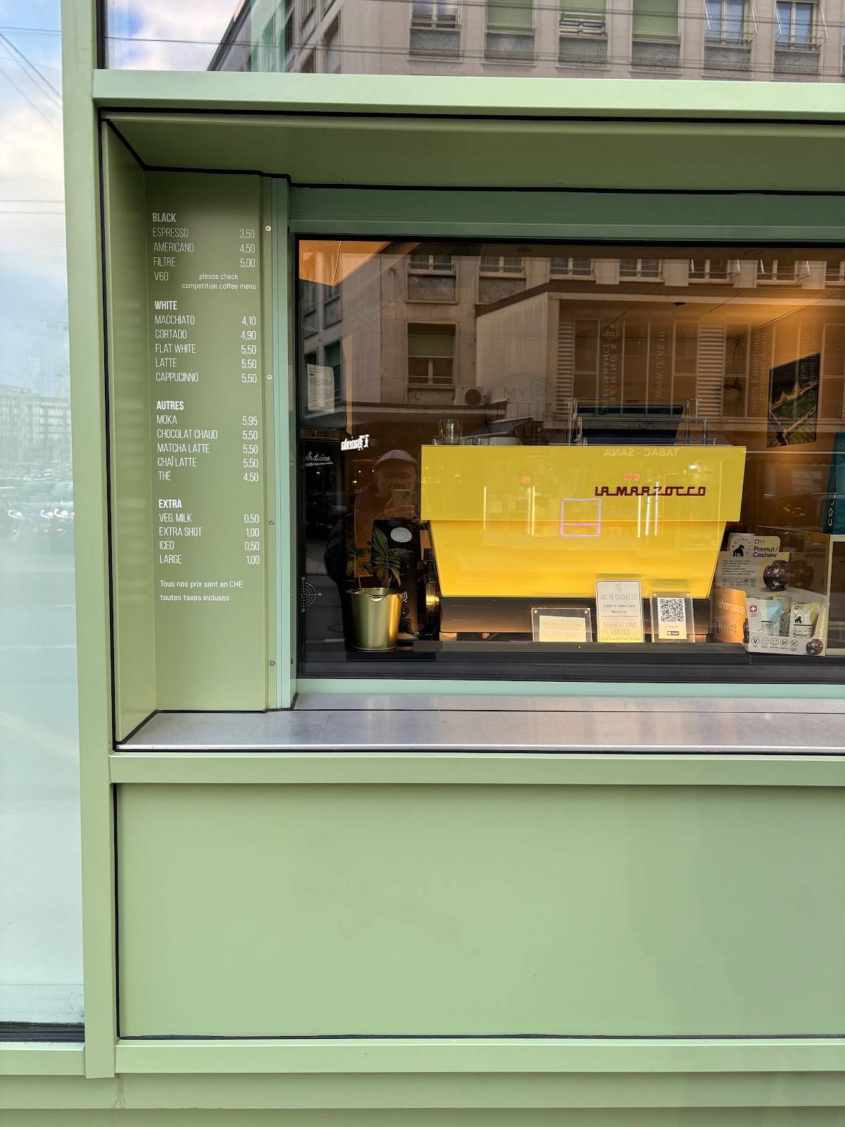 Menu at My Little Cup, Geneva, Rue des Eaux-Vives 15