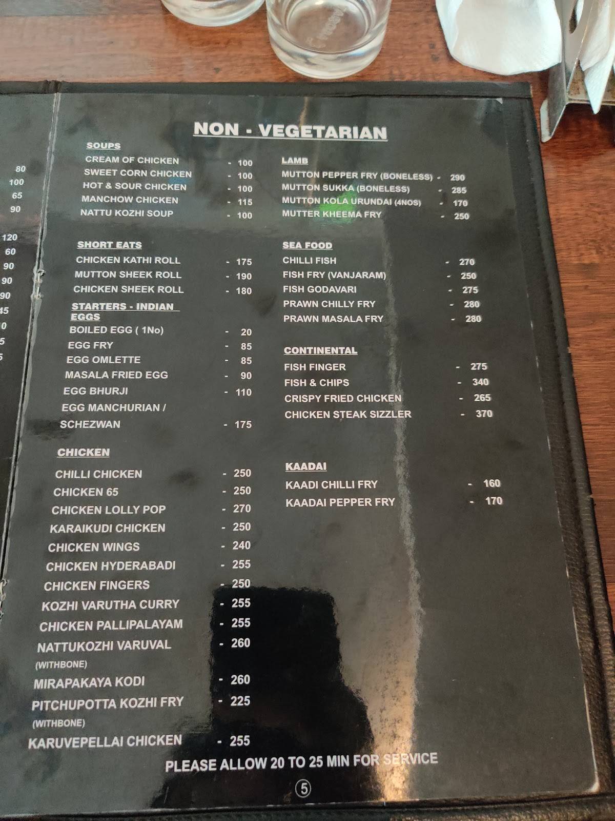 Menu at My Place, Coimbatore, New No. 744