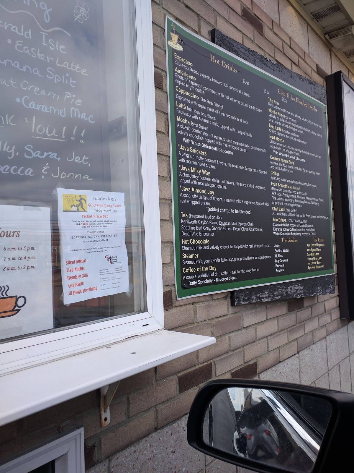 Menu at Orange Cup Java Station restaurant, Galesburg