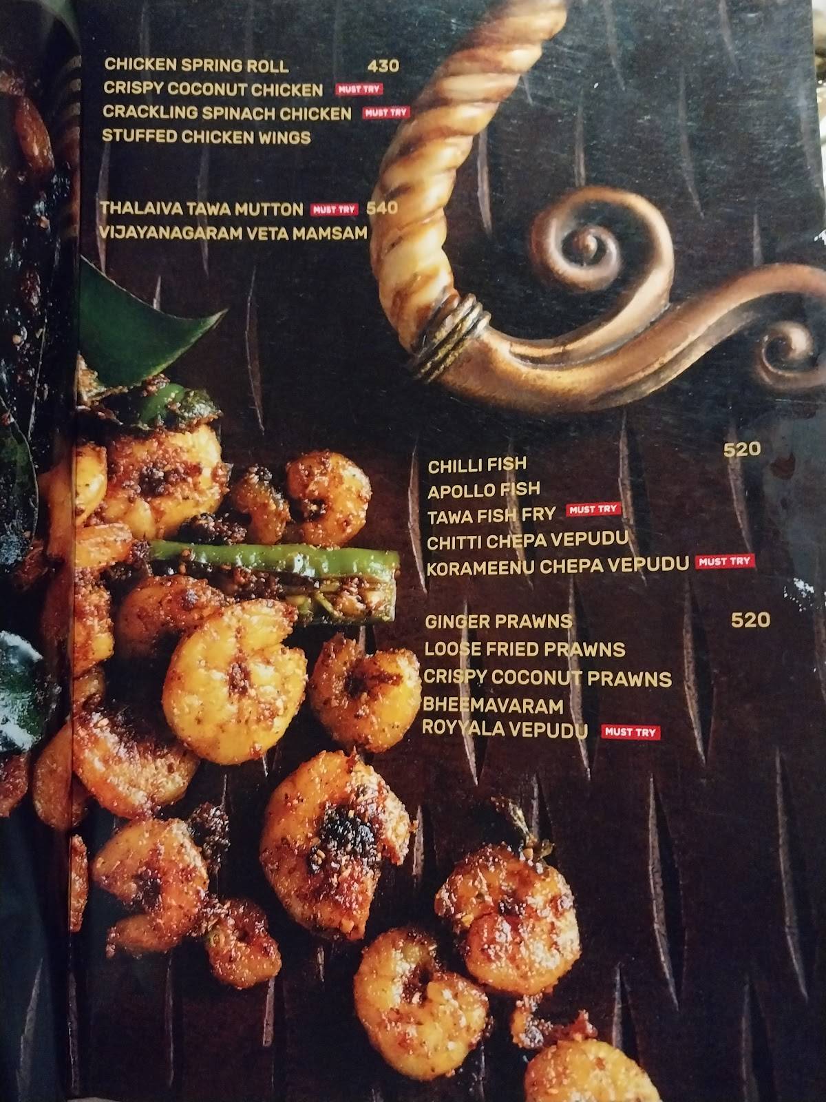 Menu at Pakka Local Hitech City, Hyderabad