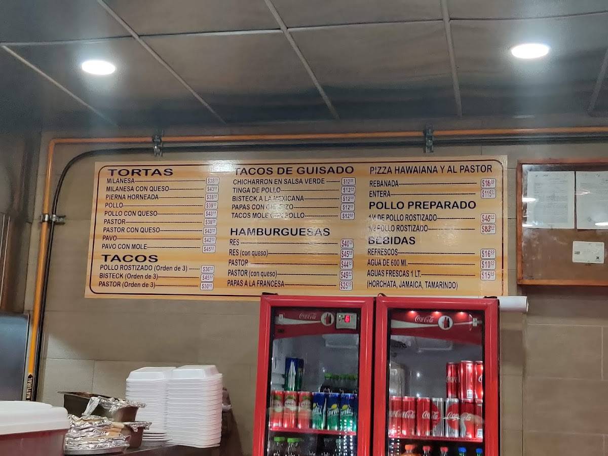 Menu at Panadería- Lecaroz La Luna, Mexico