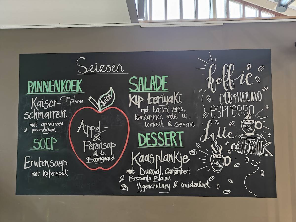 Menu at Pannenkoekenrestaurant De Proeftuin, Eindhoven