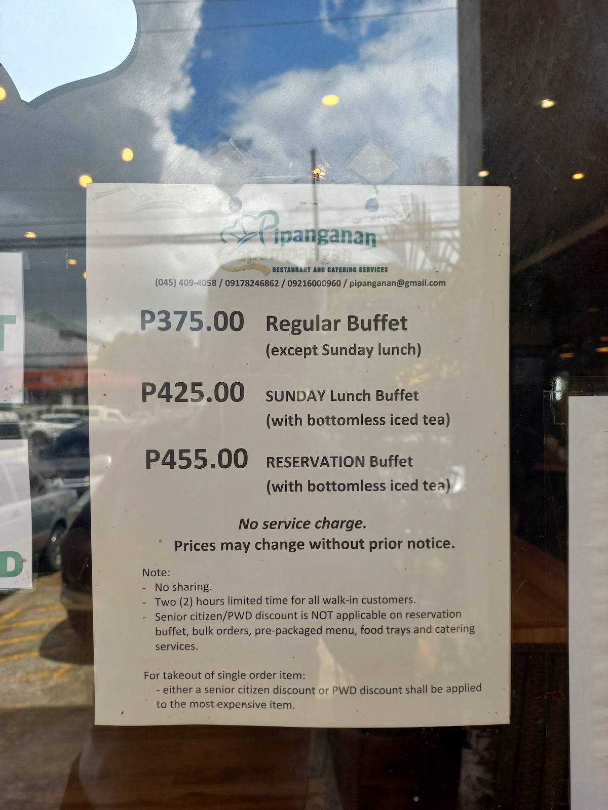 Menu at Pipanganan Capampangan restaurant, San Fernando