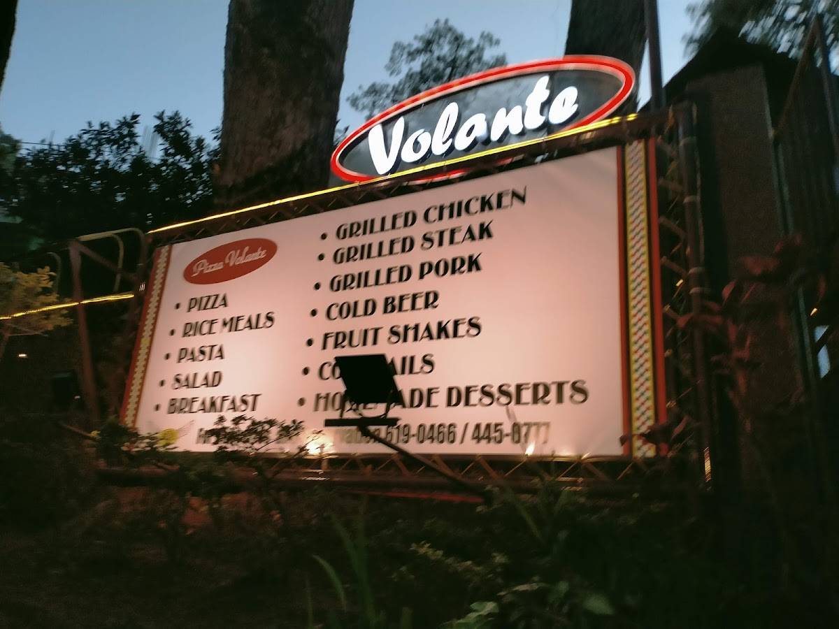 Menu at Pizza Volante restaurant, Baguio, CJ88+4M2 Wright Park