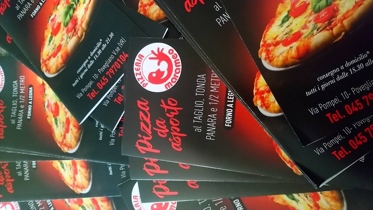 Menu da Pizzeria Marameo, Povegliano Veronese