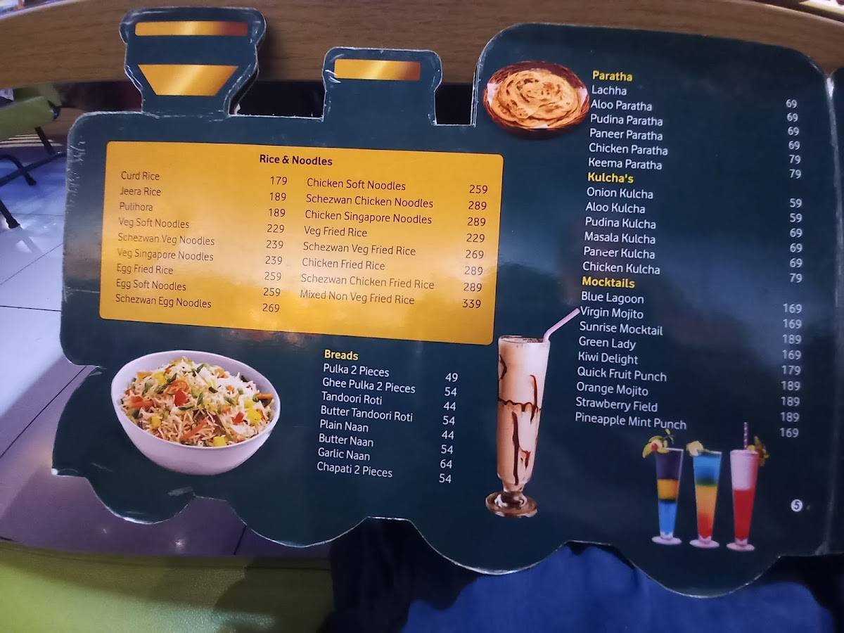 Menu at Platform 65 - The Train Theme Restaurant - KPHB, Hyderabad