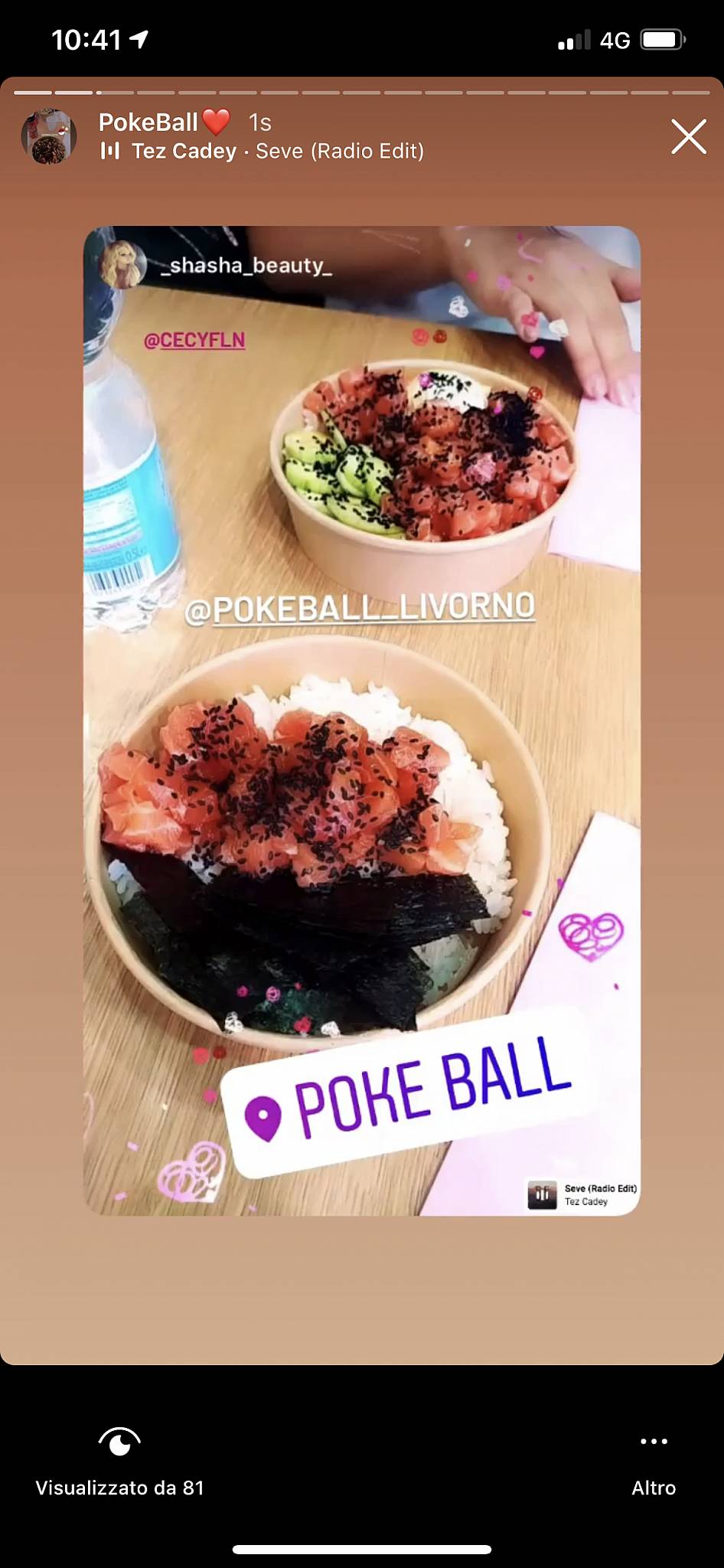 Menu da Poke Ball ristorante, Livorno