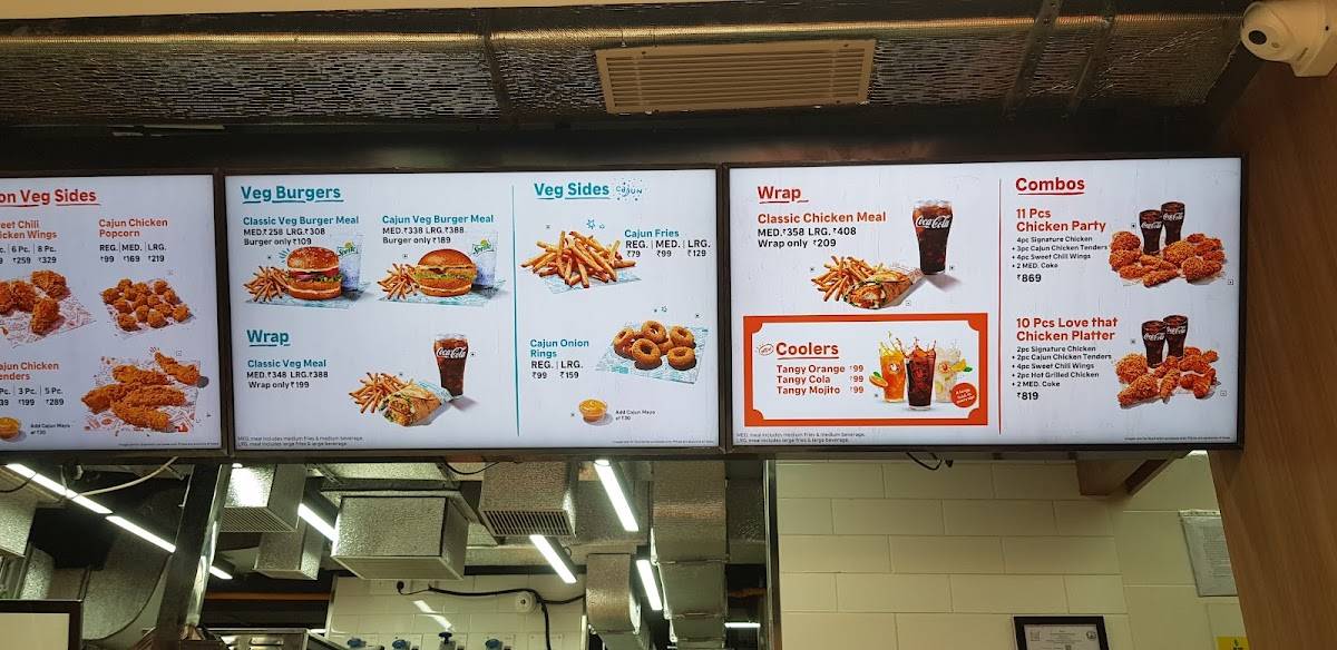 Menu at Popeyes - Famous Louisiana Chicken, Chennai, 10