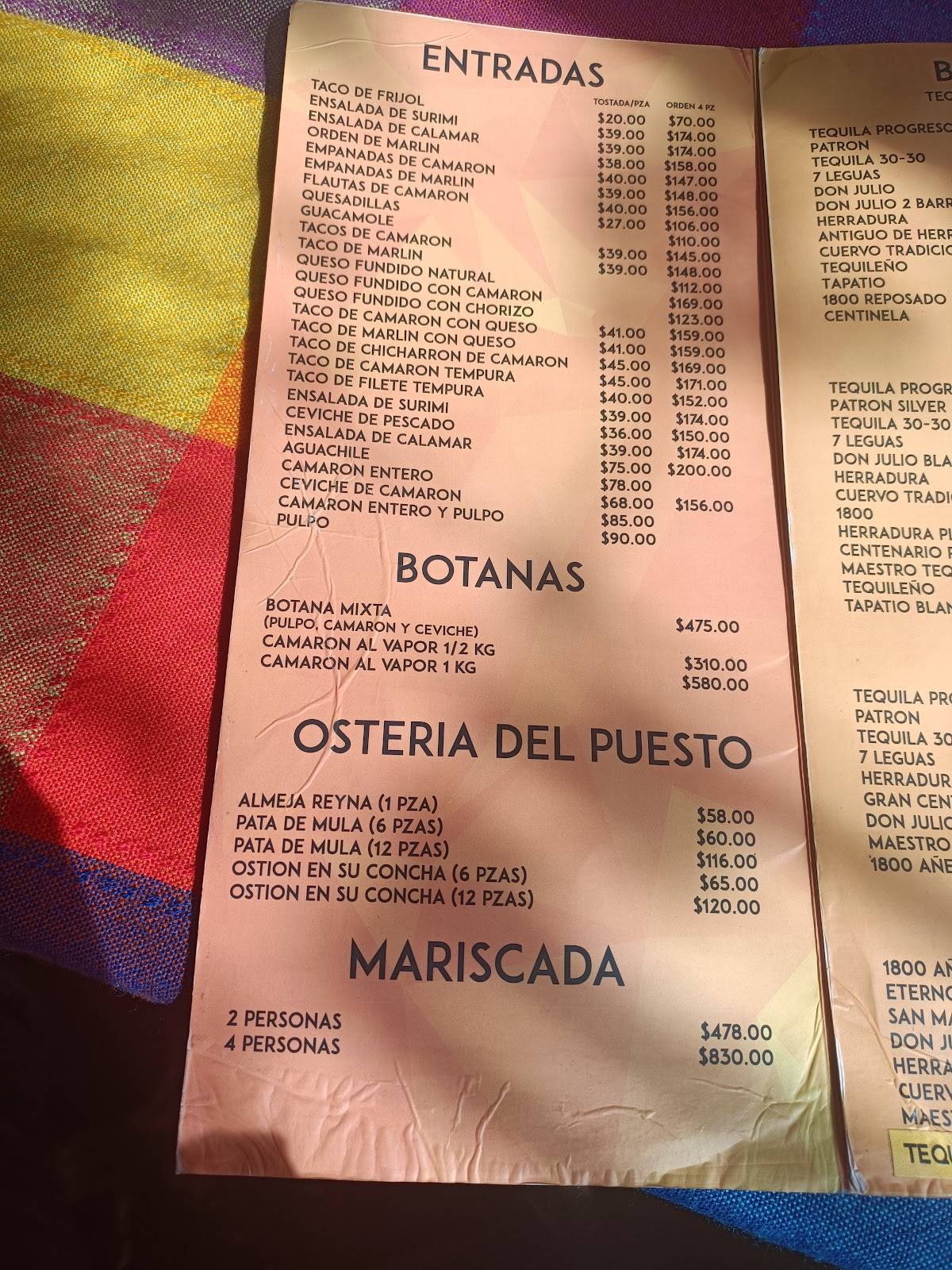 Carta de Progreso Restaurante, San Pedro Tlaquepaque