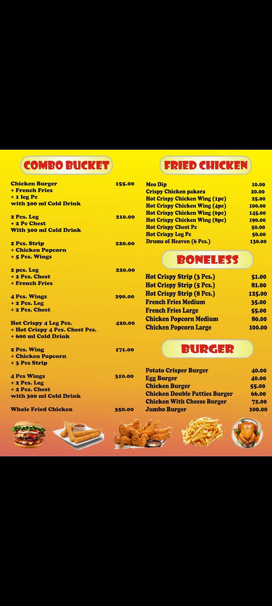 Menu at QFC - Quality Fried Chicken, Kolkata, RA 185 Shanti nagar