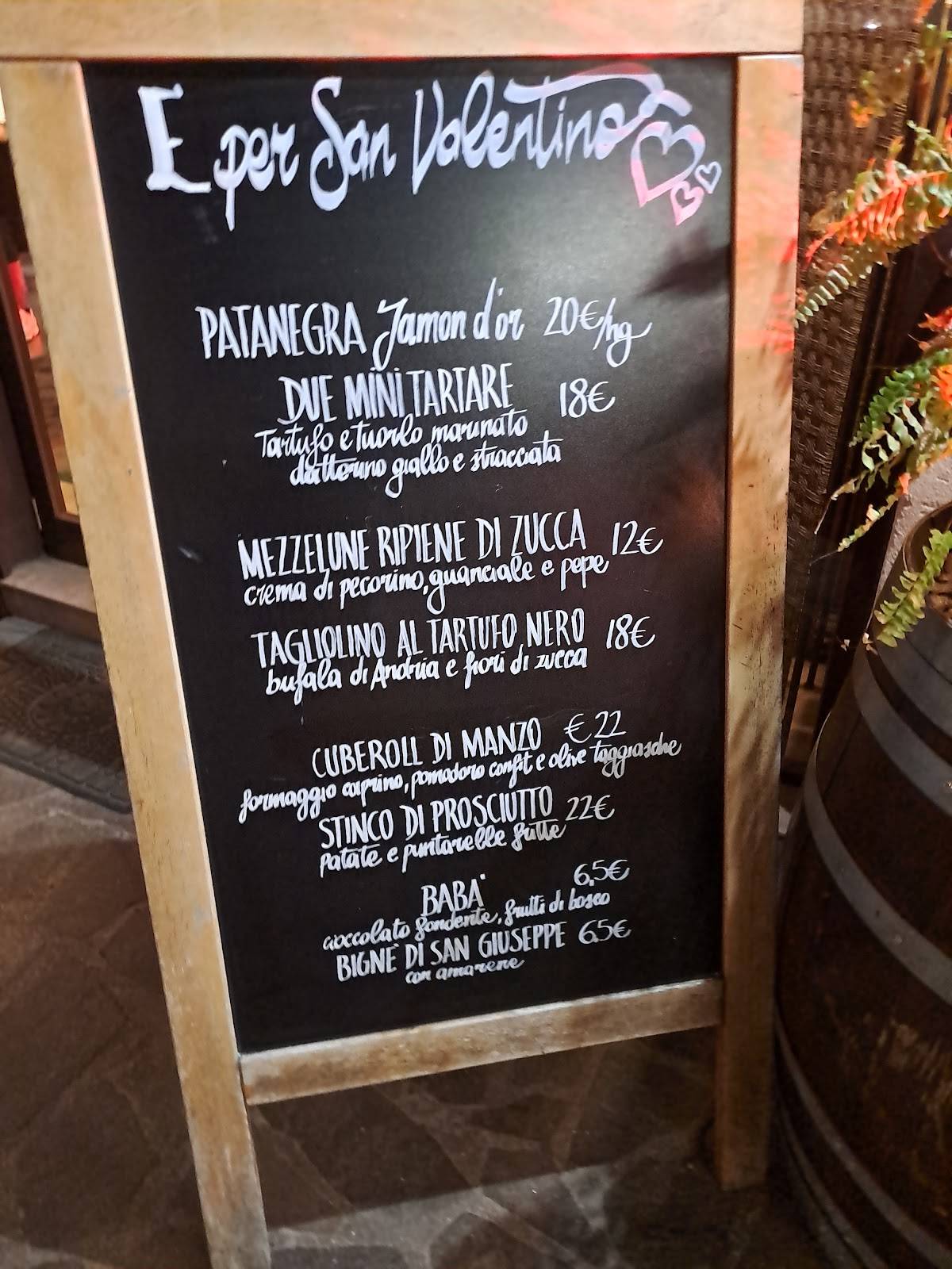Menu da Relax ristorante, Roma, Via Nomentana