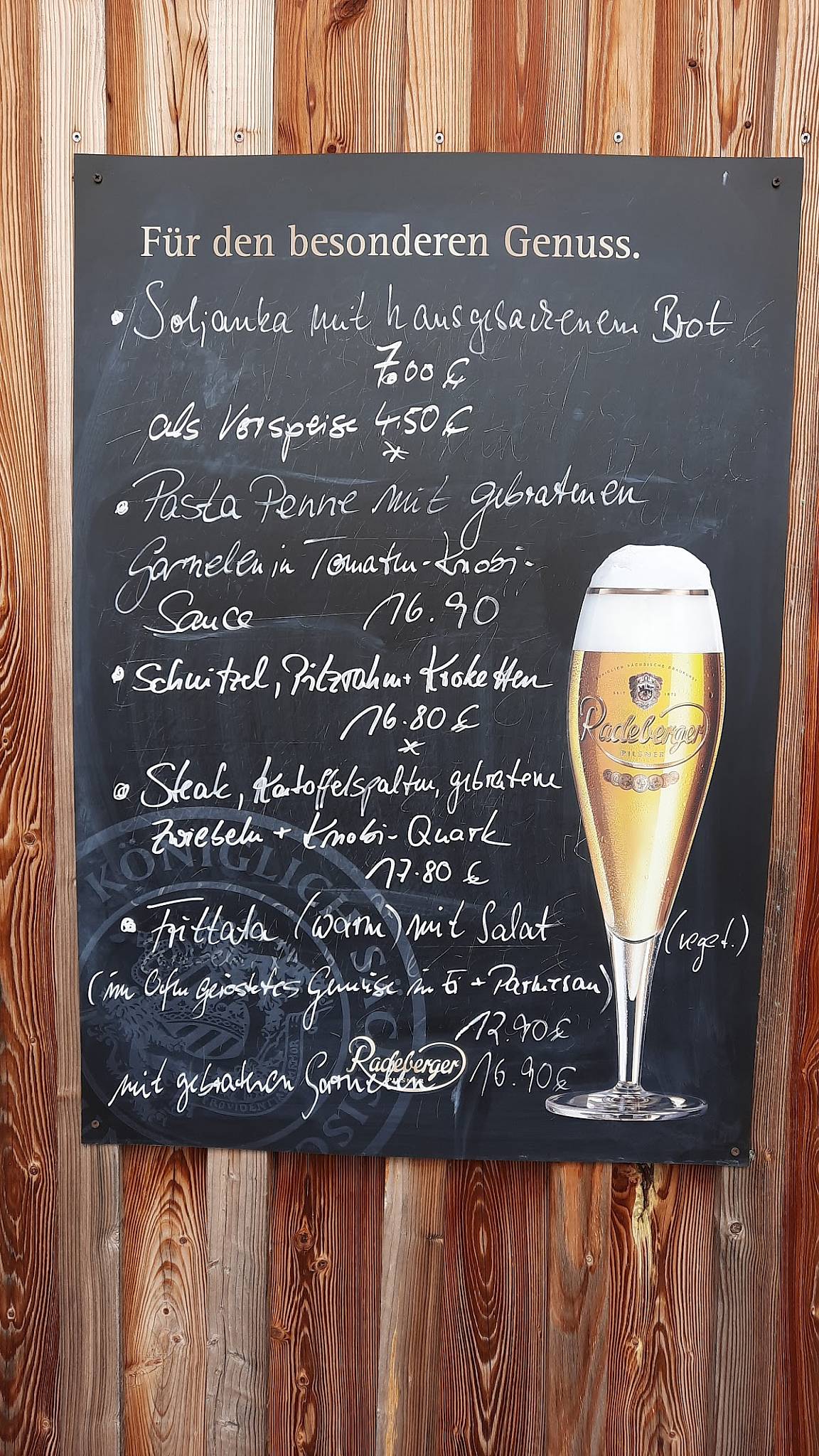 Speisekarte von Restaurant "Zur flotten Lotte", Kamern