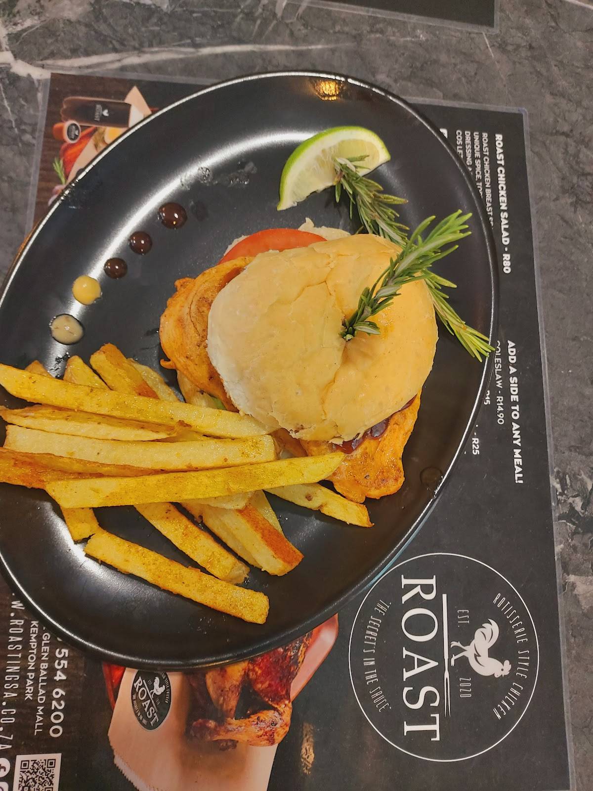 Menu at Roast, Glen Balad Mall restaurant, Kempton Park