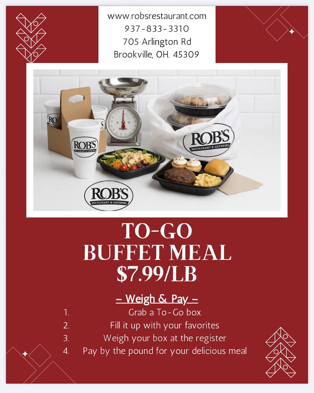 Menu at Rob's Restaurant & Catering, Brookville