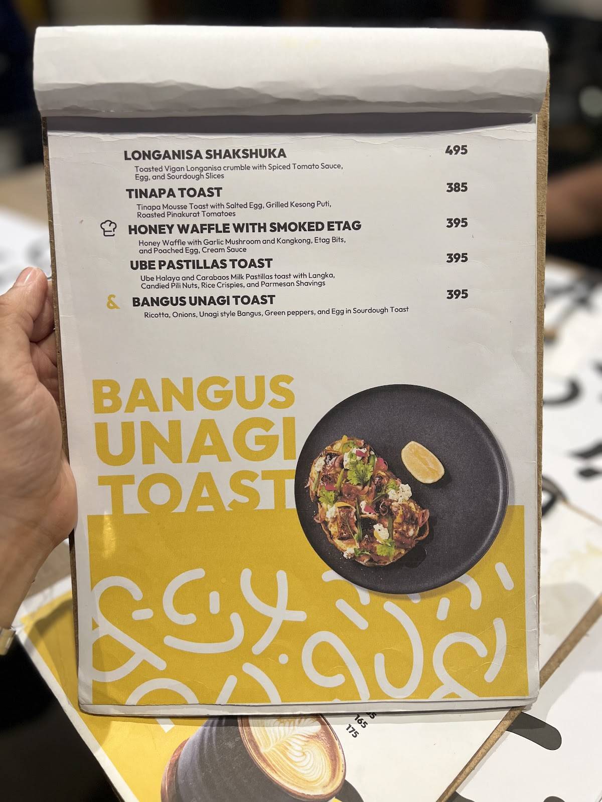 Menu at Rogue&Co cafe, Quezon City