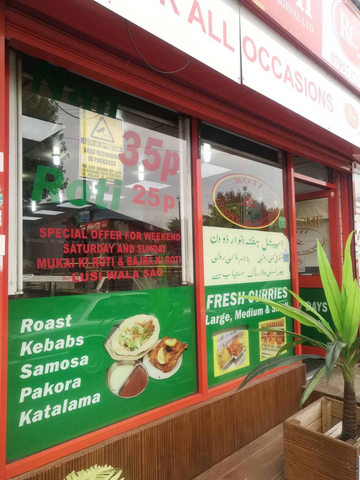 Menu at Roti & Curry Junction restaurant, Birmingham, 80 Stoney Ln