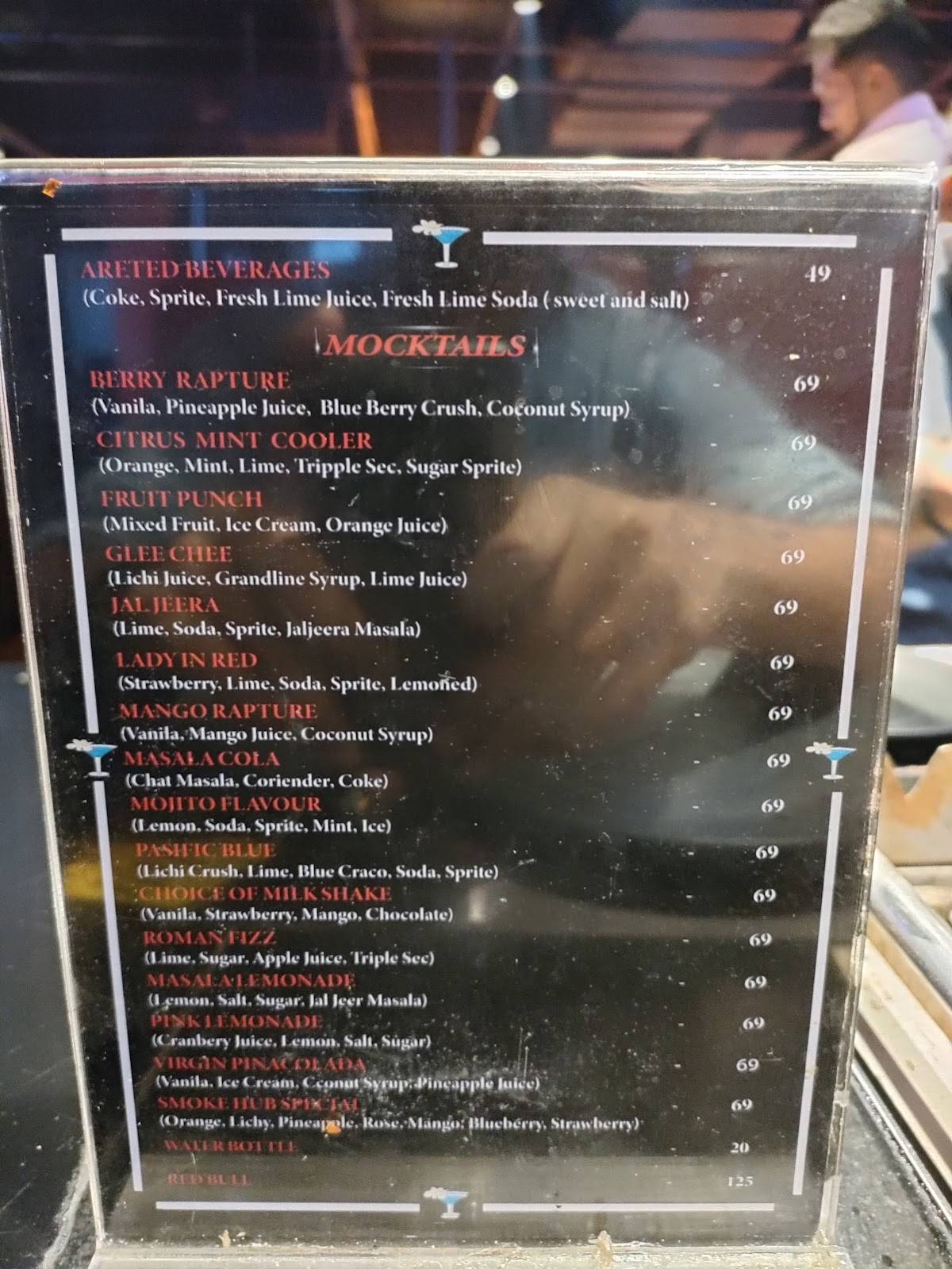 Menu at SMOKE HUB BARBEQUE - T.NAGAR, Chennai