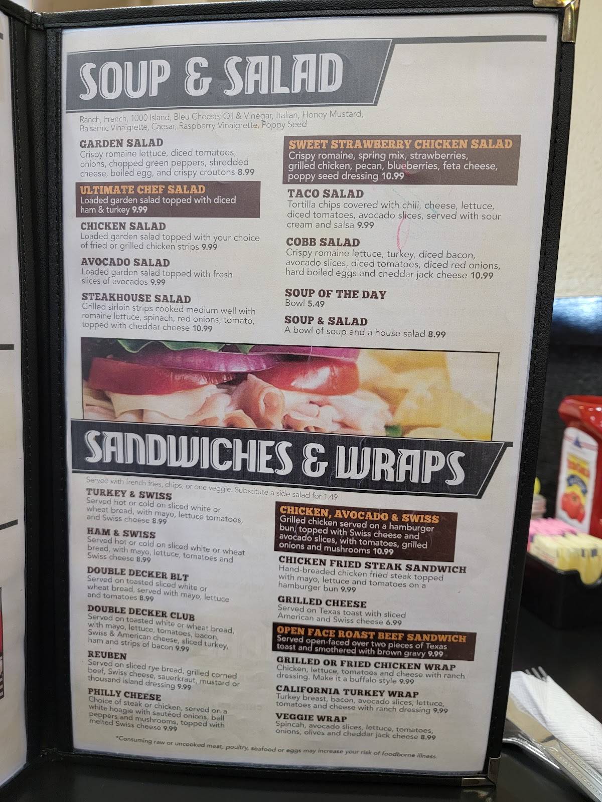 Menu at Silver Skillet Family Diner restaurant, Tulsa