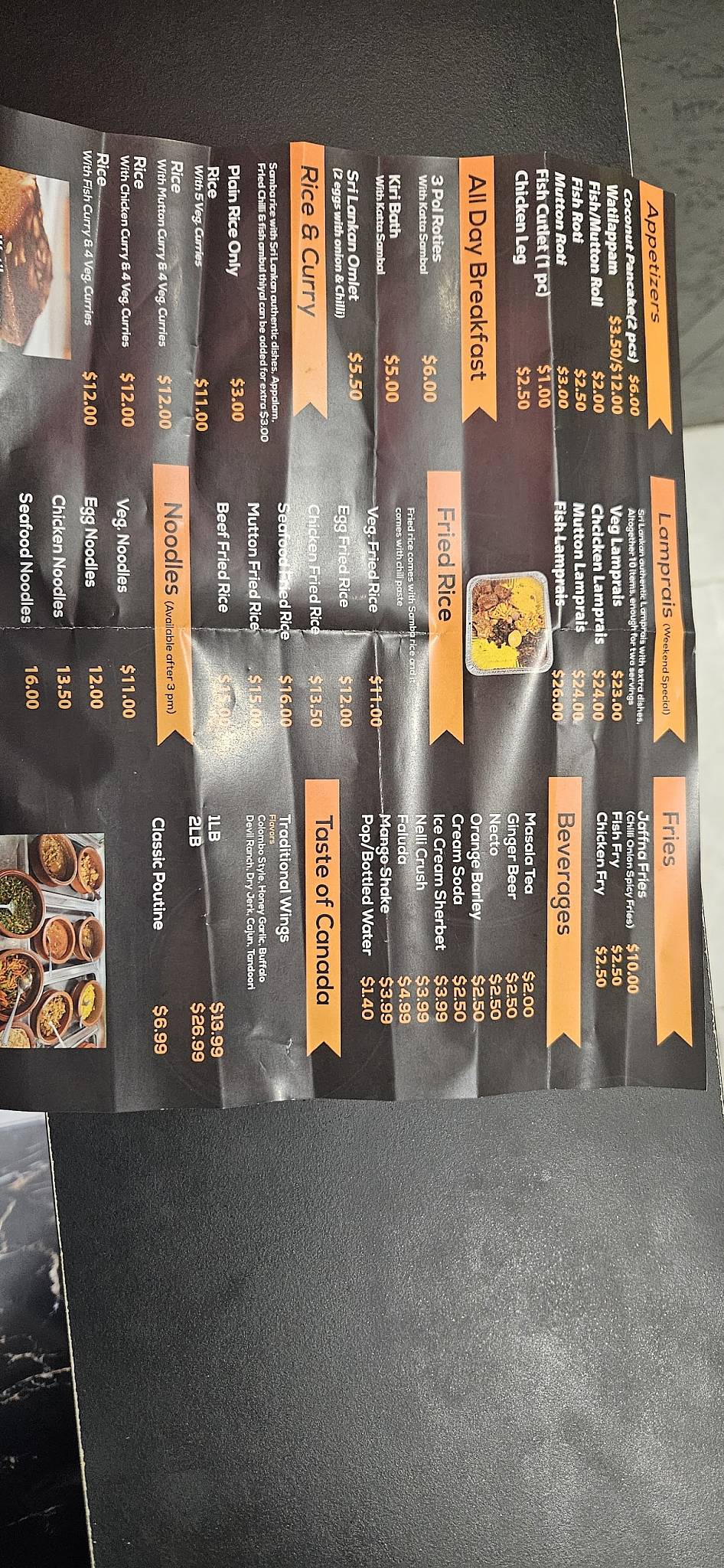 Menu at Steamboat Spicy Kitchen restaurant, Toronto