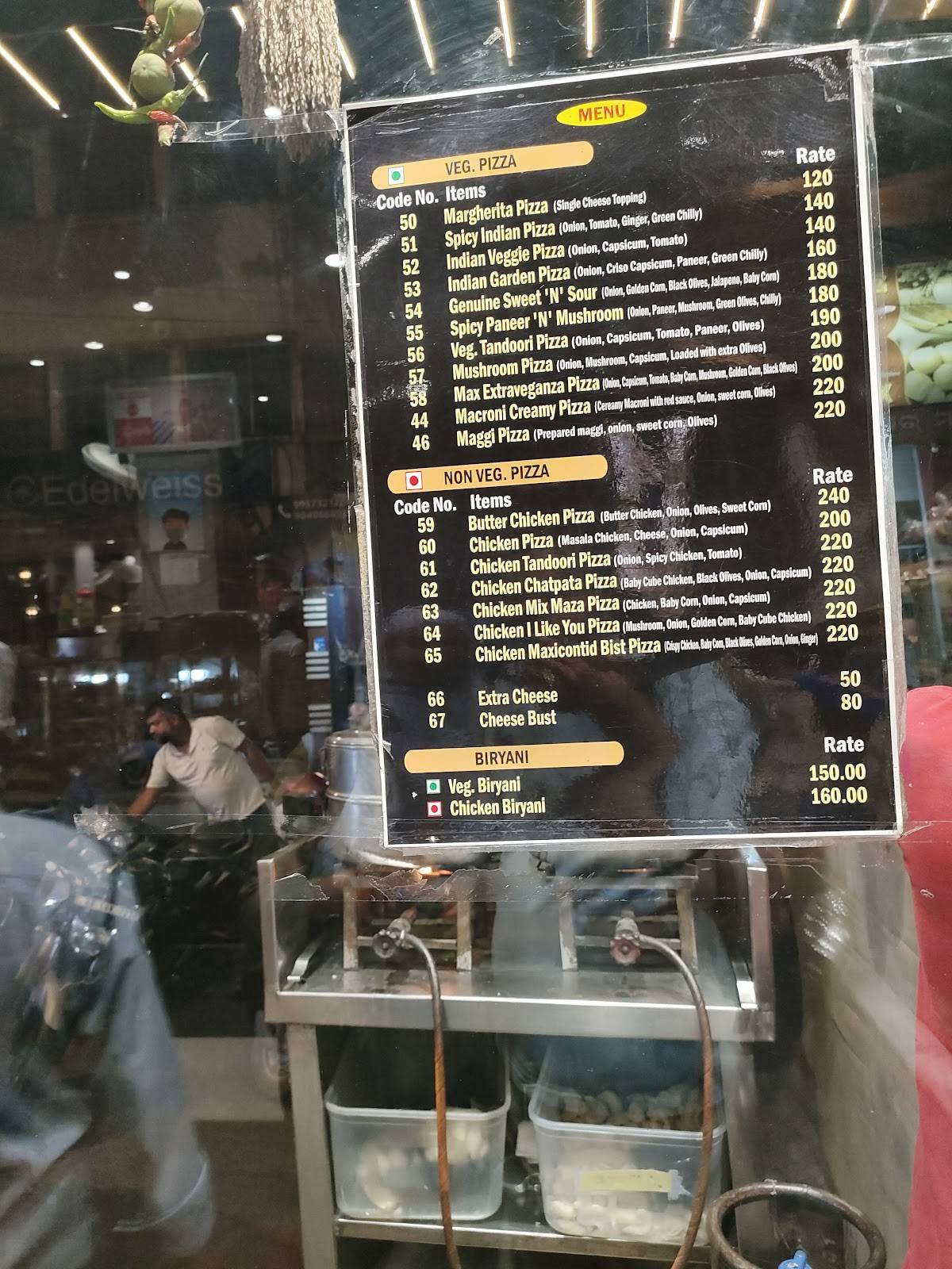 Menu at Super Max Bakers, Rourkela