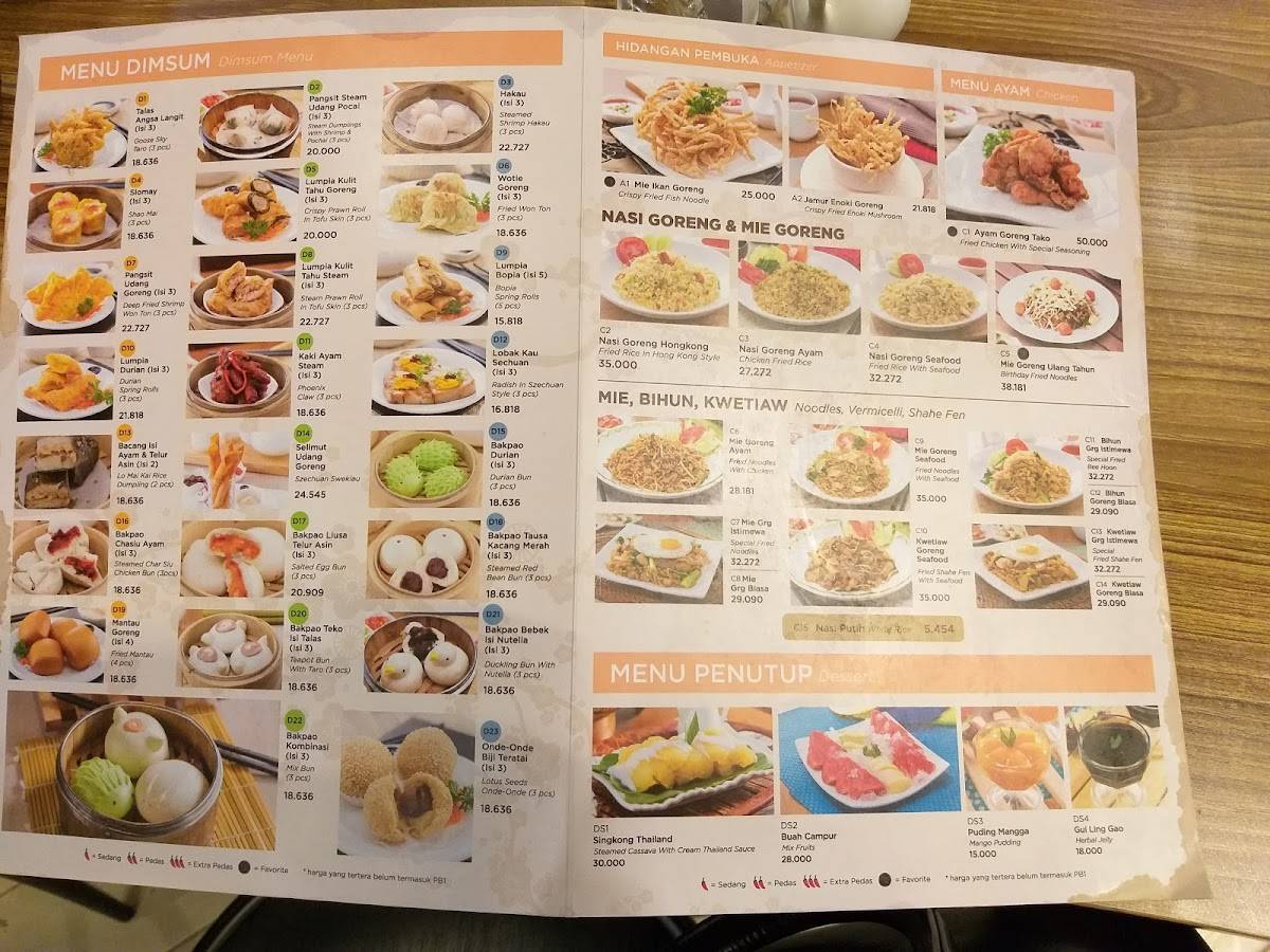 Carta del restaurante Tako Suki, Bekasi
