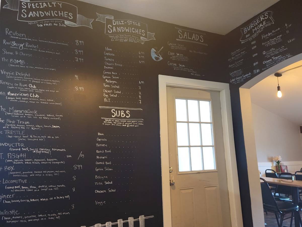 Menu at Ted's Trackside Grill restaurant, Winthrop
