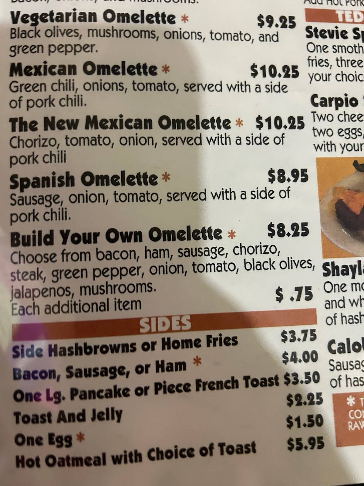 Menu at Ted'z Place Restaurant and Lounge, Commerce City