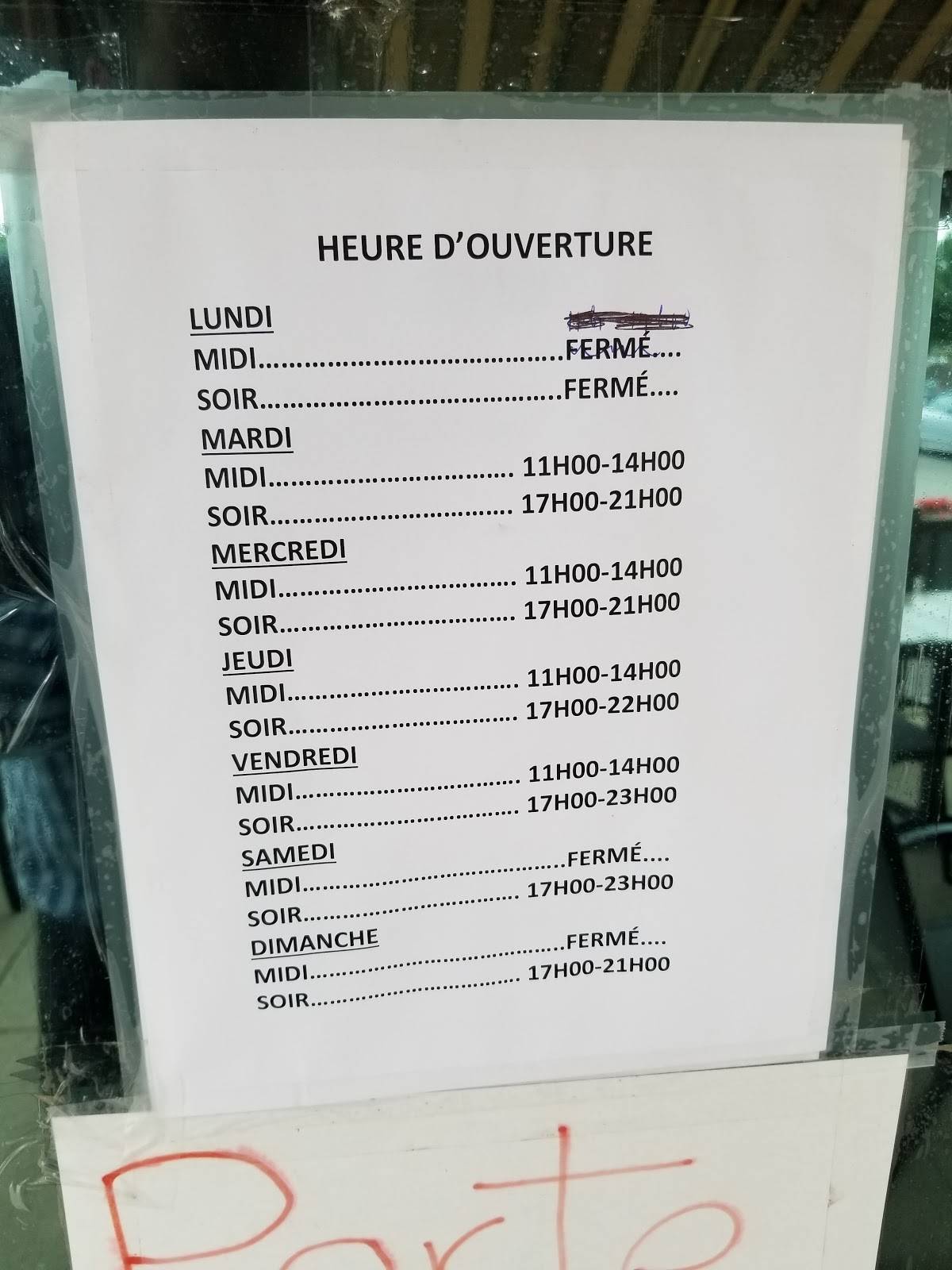 Menu au Restaurant Thaï Sélect, Québec, Bd des Gradins