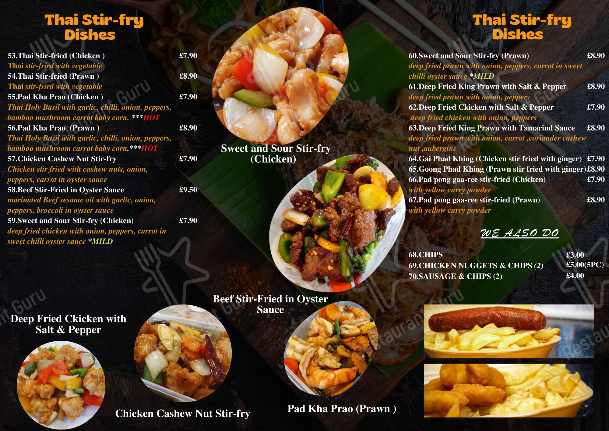 Menu at Thai-Zabb By Ging restaurant, Saint Briavels