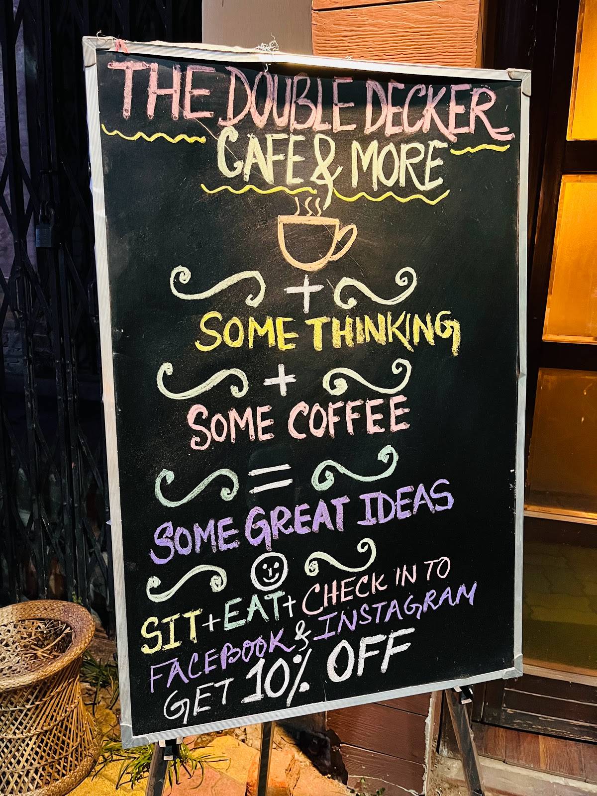 Menu at The Double Decker, Kolkata