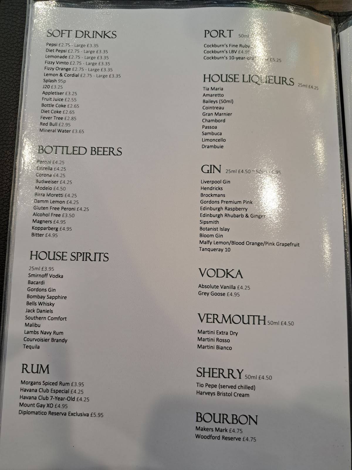 Menu at The Fat Italian Burscough restaurant, Ormskirk, 188 Moss Lane