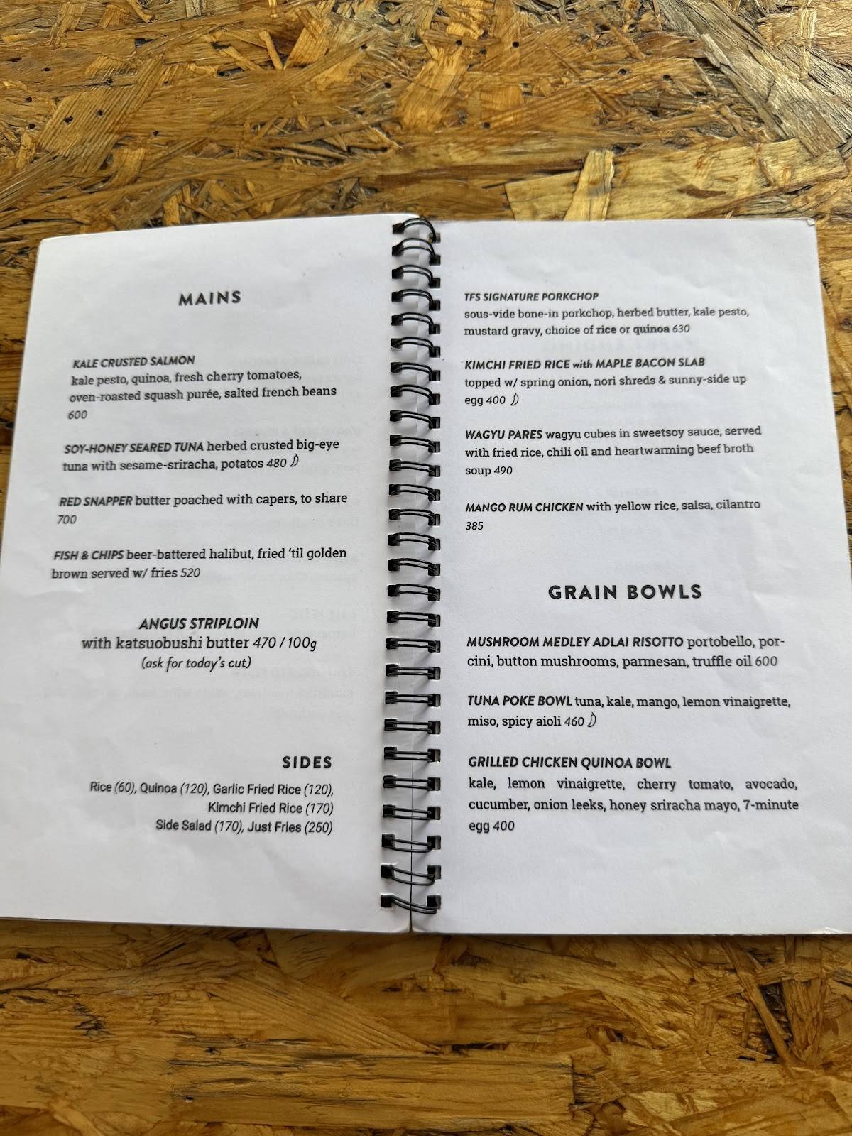 Menu at The Fat Seed Cafe + Roastery, Taguig
