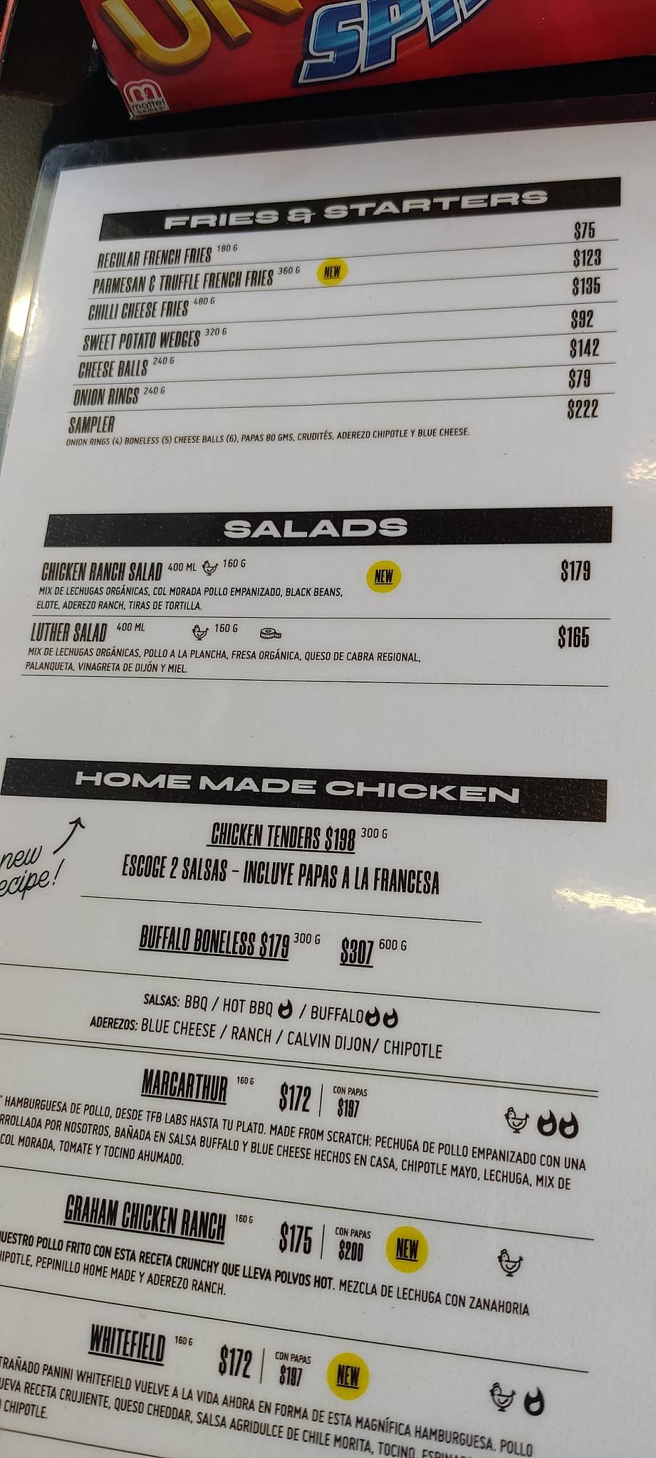 Carta del restaurante The Food Box Valle Alto, Monterrey, Av Valle Alto 200