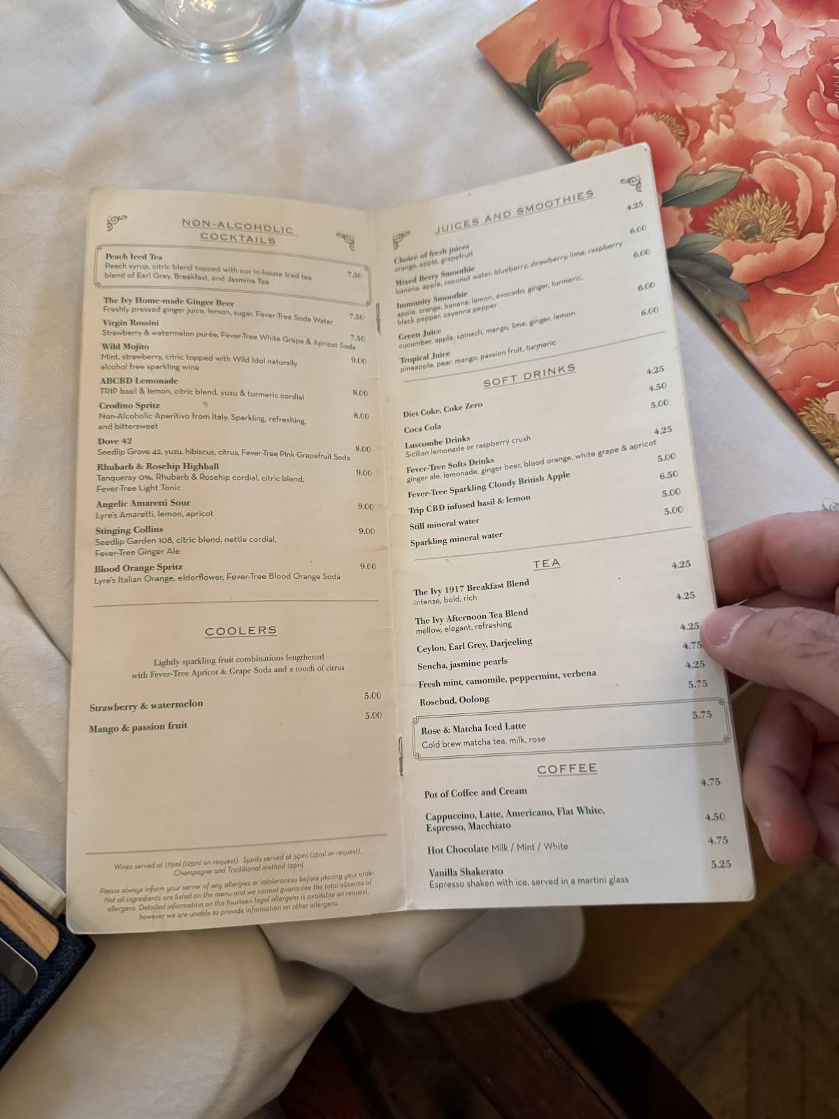 Menu at The Ivy Buchanan Street, Glasgow restaurant, Glasgow, 106 ...