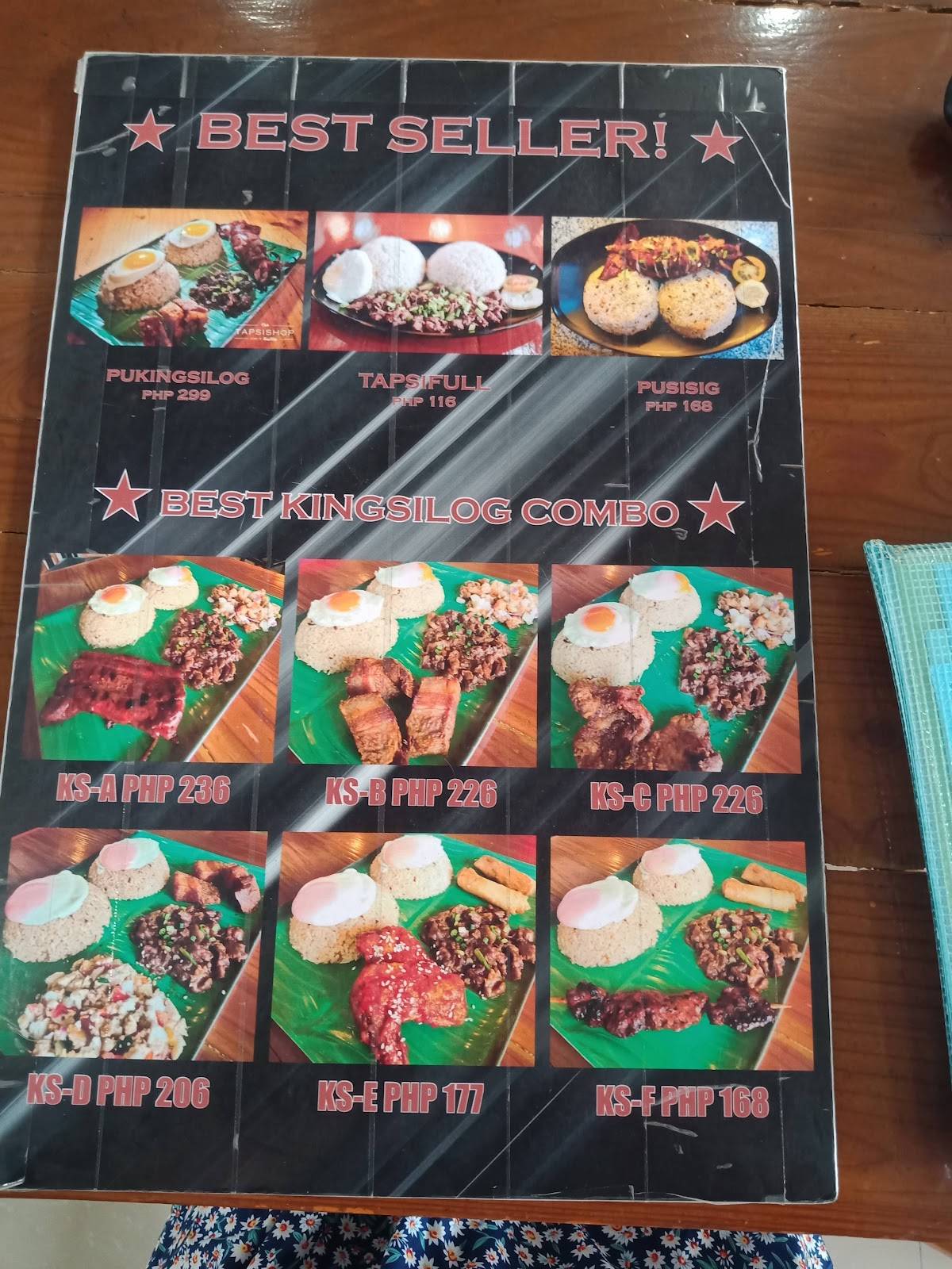 Menu at The TapsiShop LIMA (LIPA - MALVAR BOUNDARY) restaurant, Lipa
