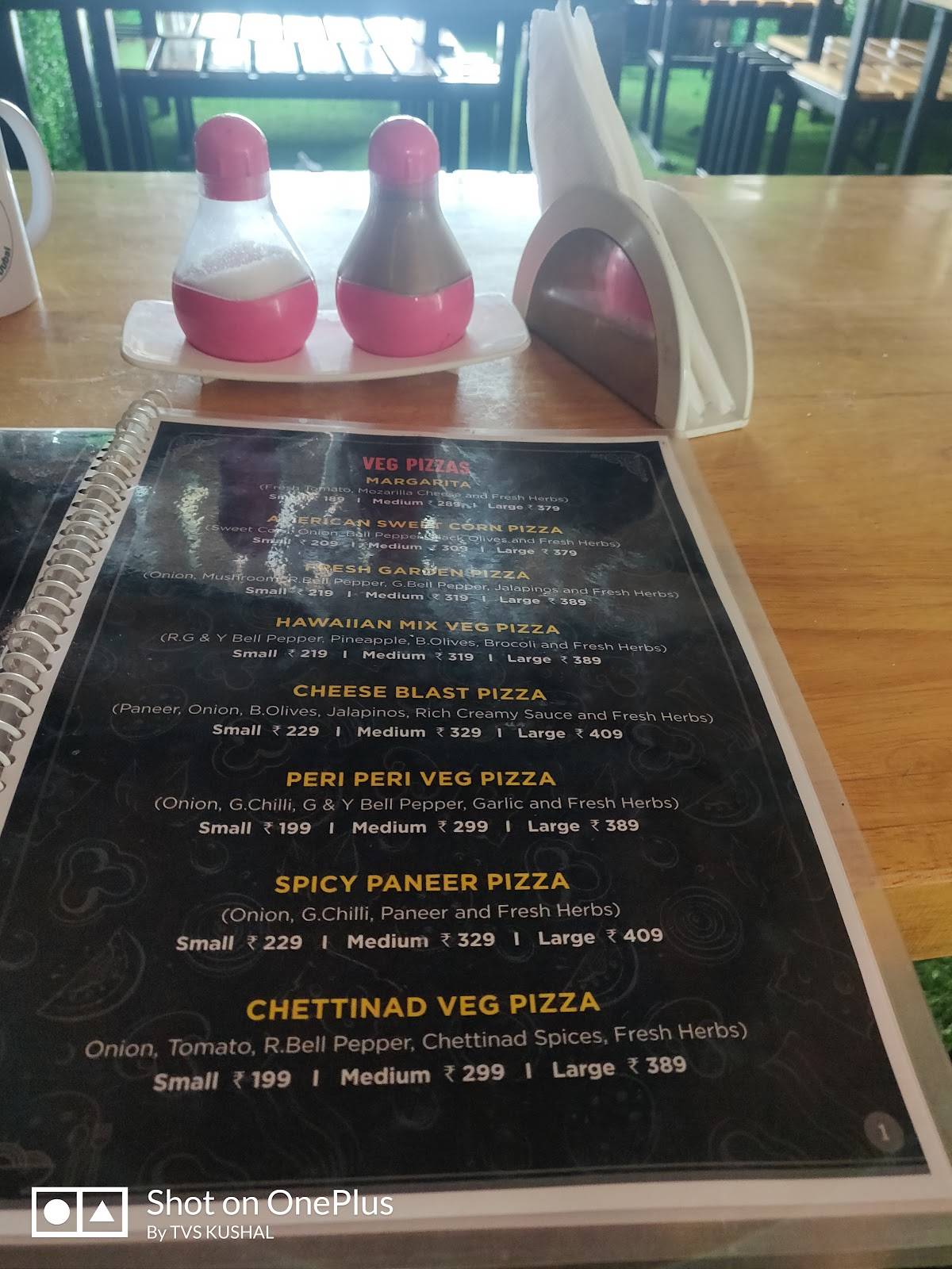 Menu at The pizza house, Madanapalle