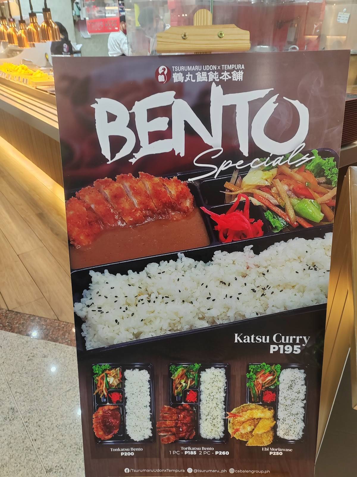 Menu at Tsurumaru Udon X Tempura - Gateway Mall I restaurant, Quezon City
