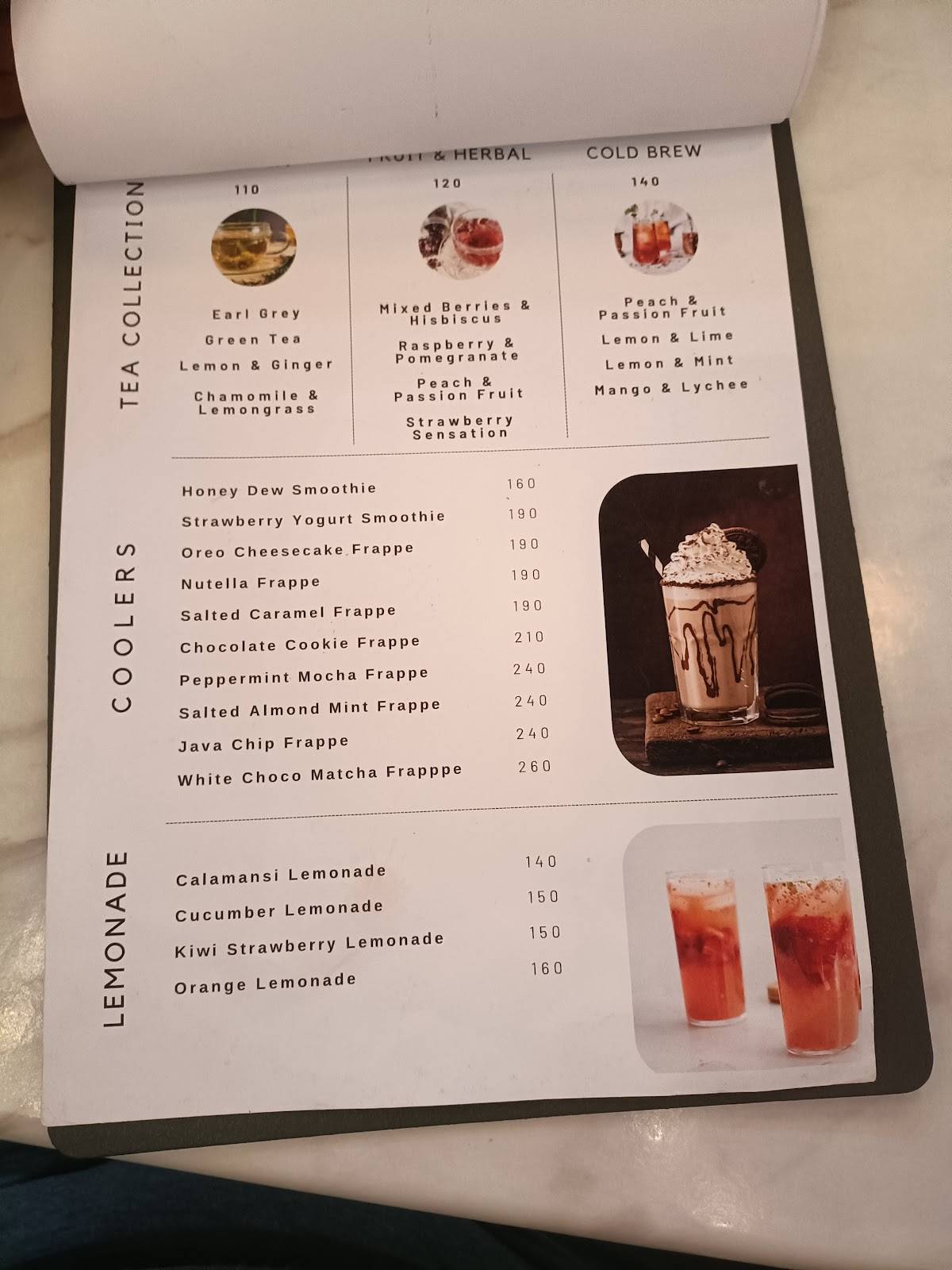 Menu at Victoria Bakery Loakan, Baguio