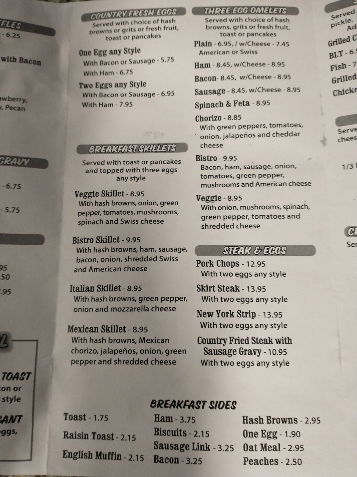 Menu at WB Steakhouse, Lakes of the Four Seasons