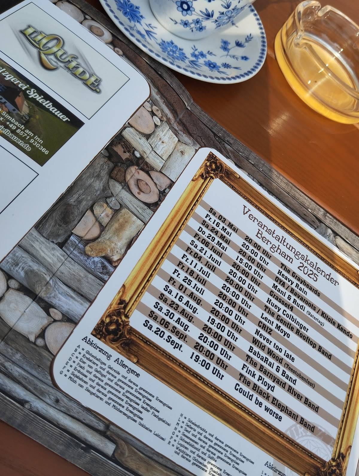 Speisekarte von Wirt z'Bergham restaurant, Kirchdorf am Inn