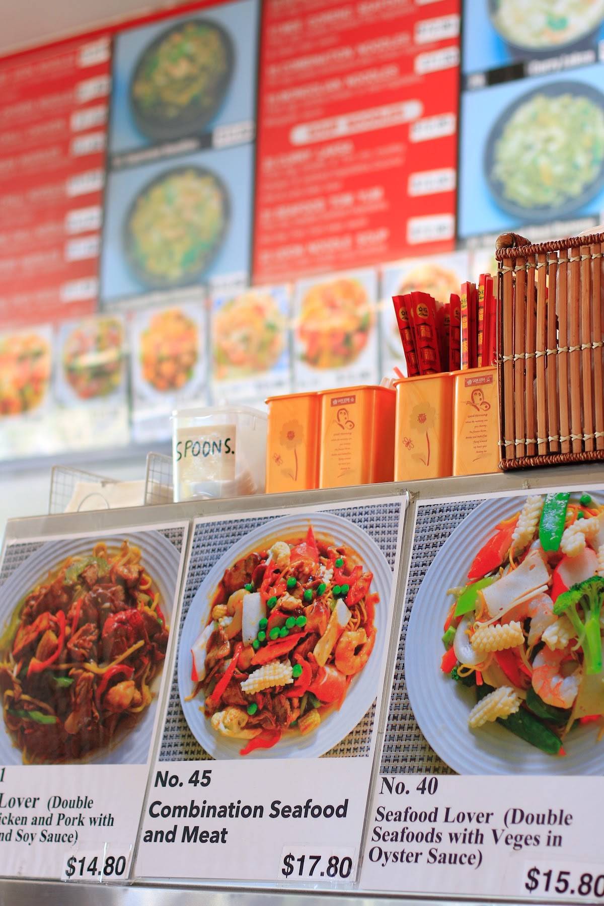 Menu at Wodonga Noodle Canteen restaurant, Wodonga