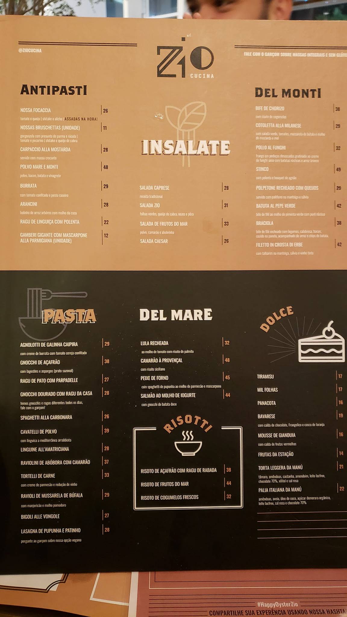 Menu em Zio Cucina (RioMar Recife) restaurante, Recife